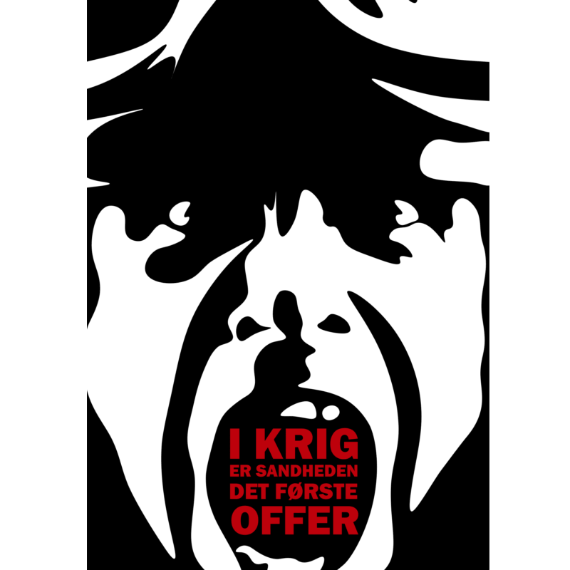 DET FØRSTE OFFER - PLAKAT - KRIG - CHUNKEN.DK